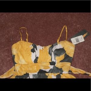 Ruby Rox | Dresses | Ruby Rox Grey Yellow And White Floral Dress | Poshmark